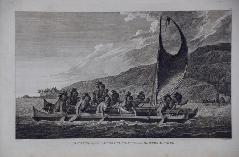 John Webber - "Canoe of the Sandwich Islands" (Hawaii), Engraving of ...
