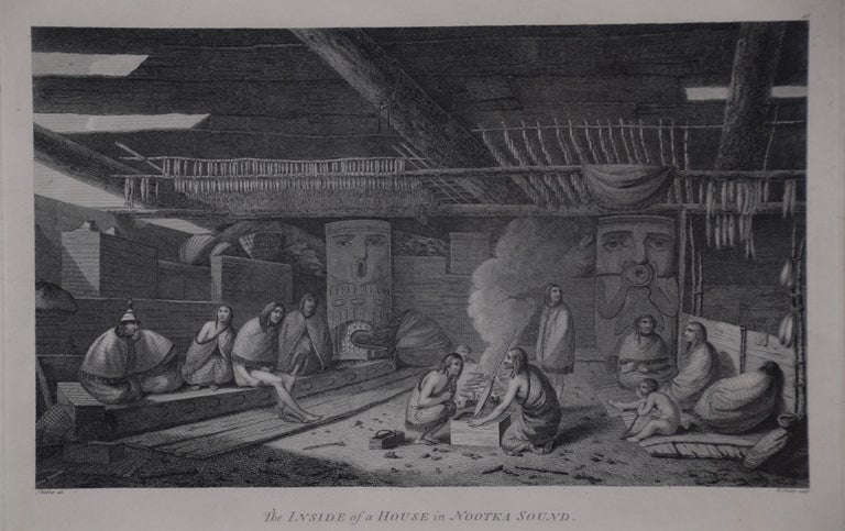 John Webber - "Inside of a House in Nootka Sound" (Canada) from Captain ...