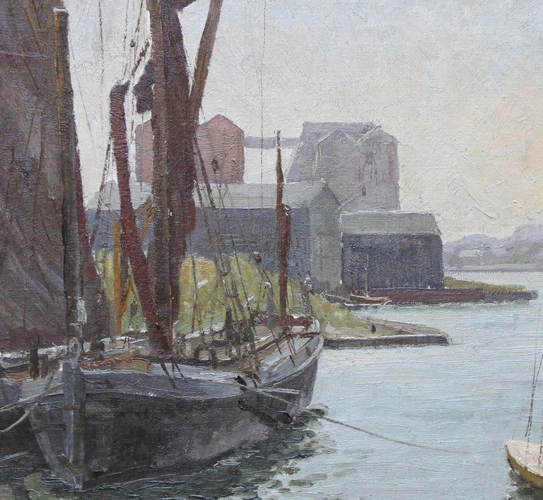 John Whitlock Codner - Abandoned Thames Barges at Mistley - British 30 ...