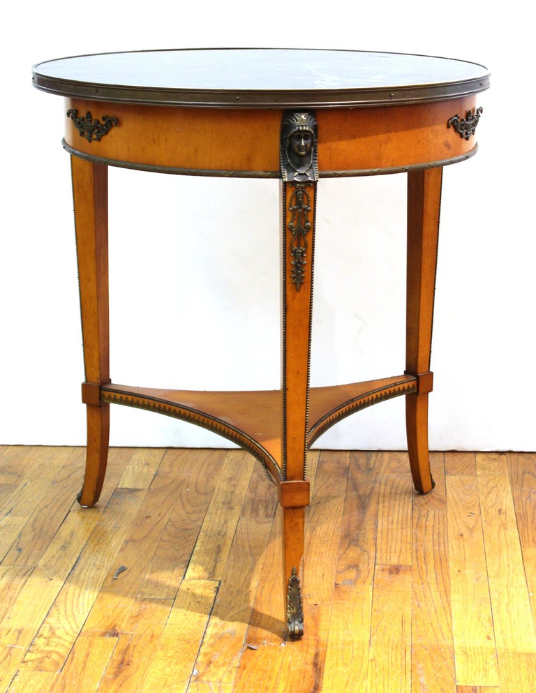 John Widdicomb Empire Style Gueridon Side Table or Center Table at 1stDibs