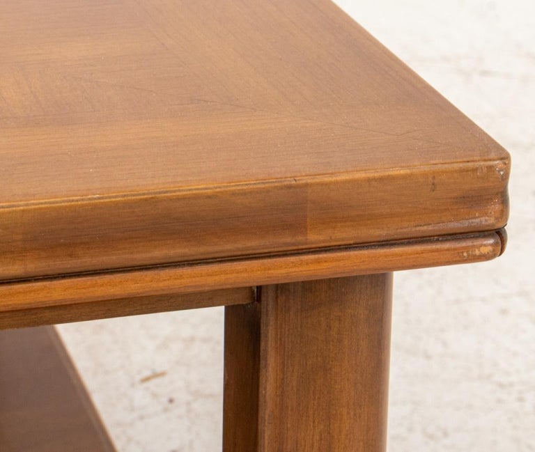 John Widdicomb Fruitwood Square Coffee Table For Sale at 1stDibs