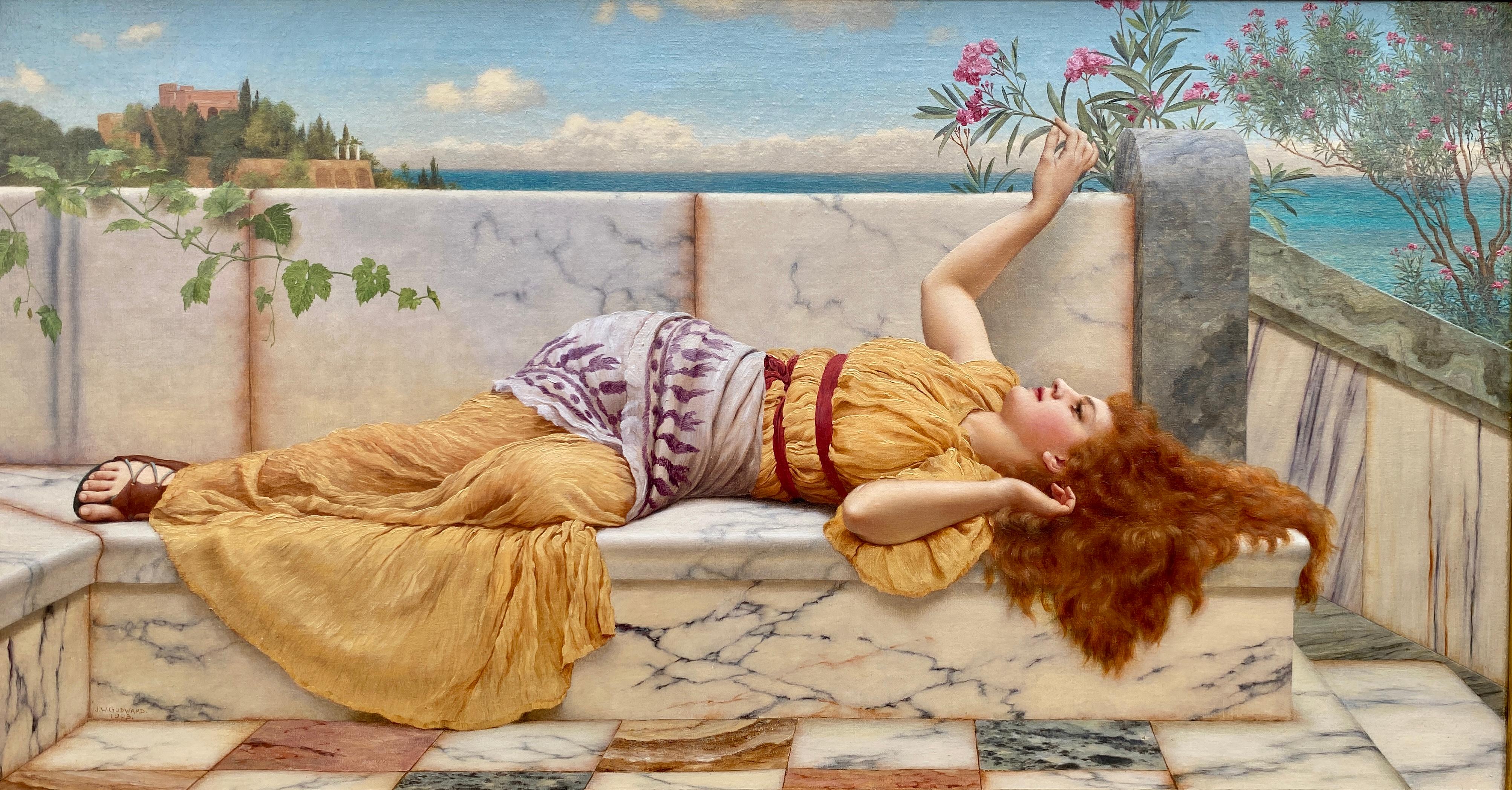 John William Godward - The Happy Awakening, 1903 For Sale at 1stDibs