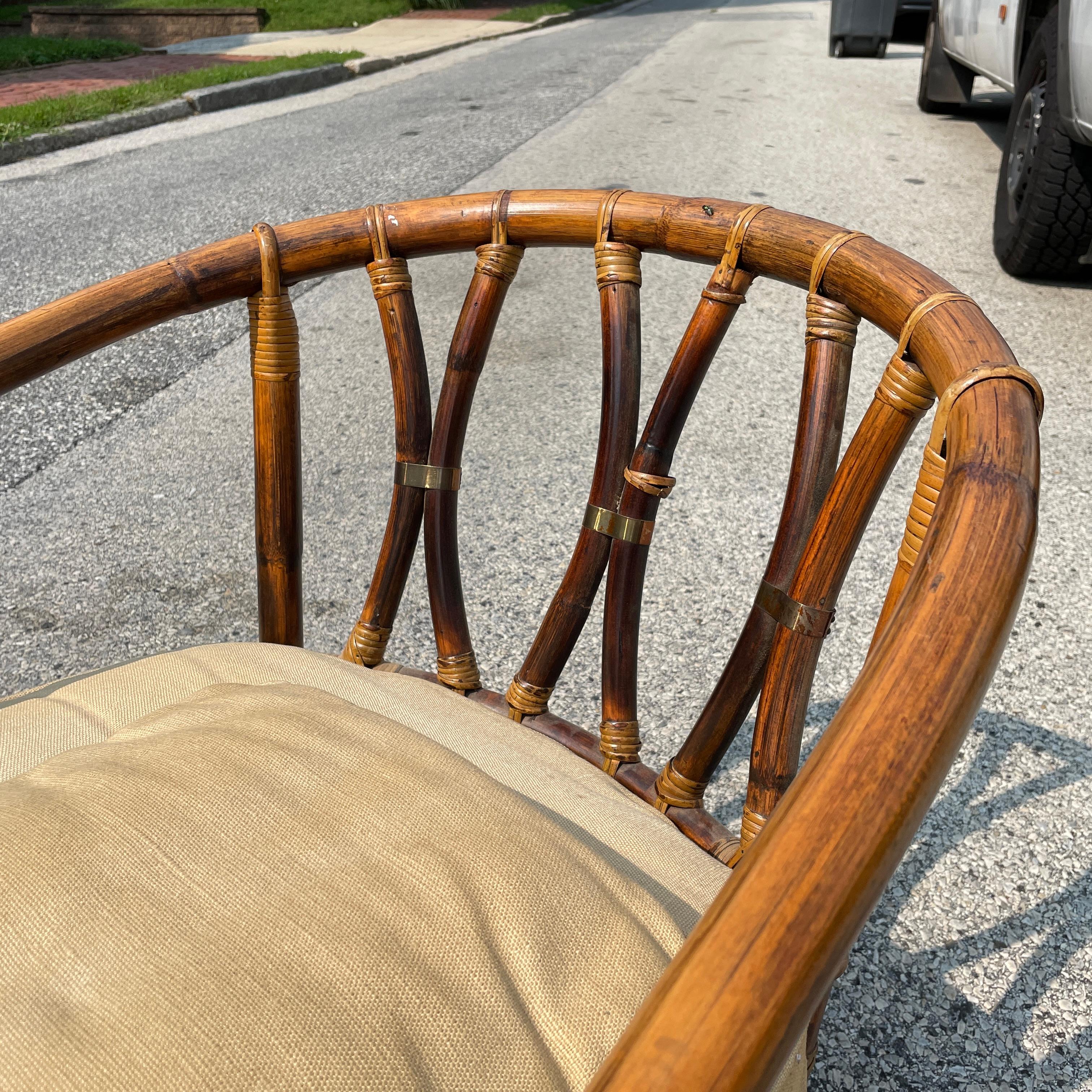 John Wisner Far Horizons Ficks Reed Club Chair For Sale at 1stDibs