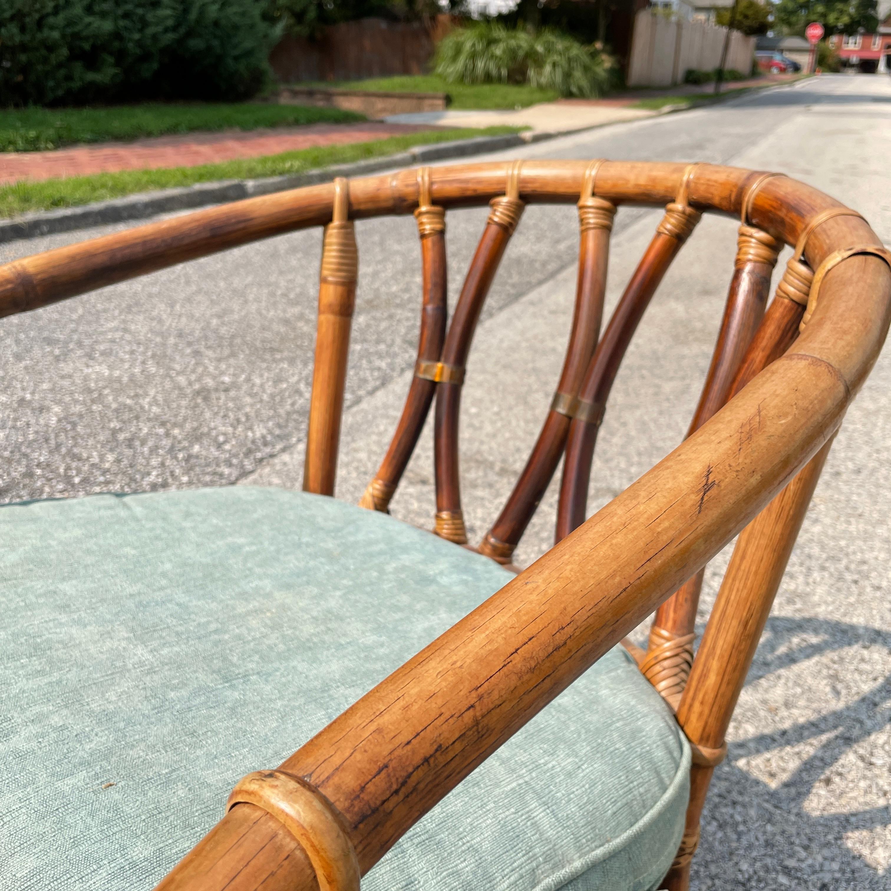 John Wisner Far Horizons Ficks Reed Club Chair For Sale at 1stDibs