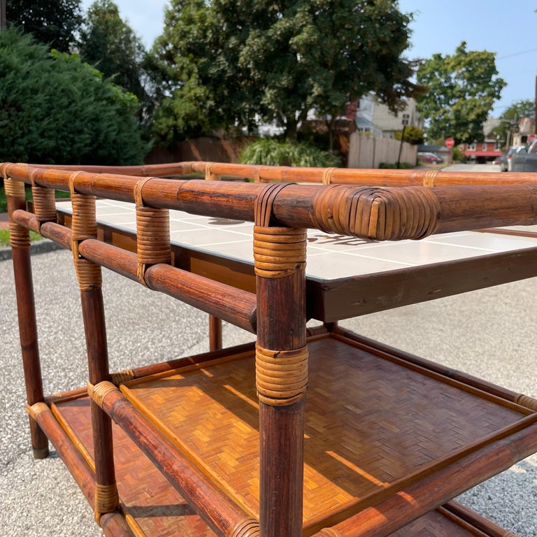 John Wisner Far Horizons Ficks Reed Console Bar For Sale at 1stDibs