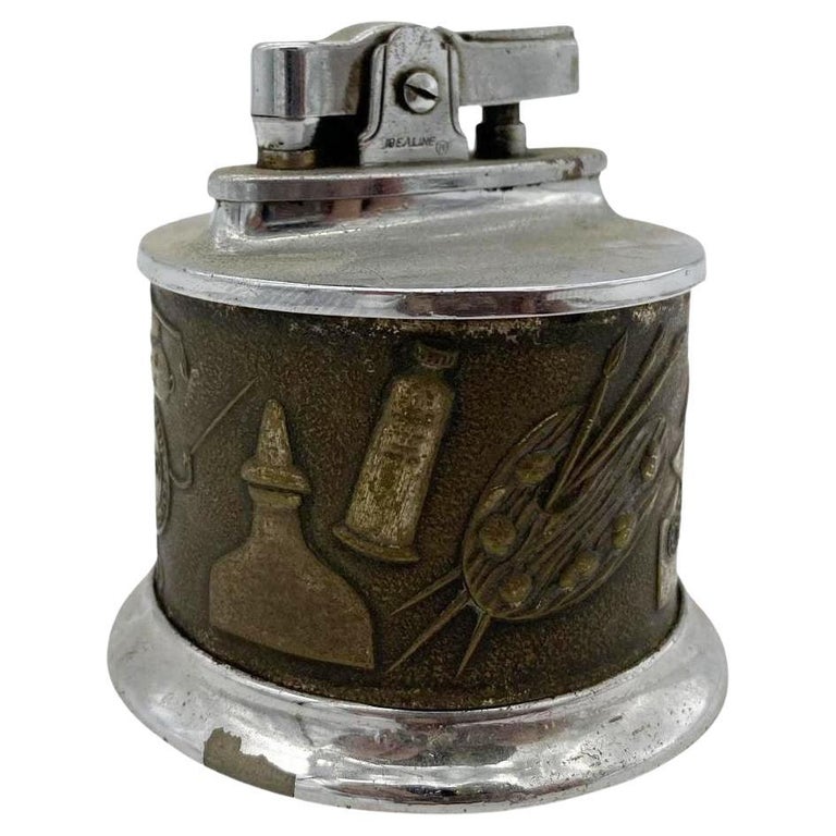 Johnny DC Comics Superman Chrome and Brass Table Lighter For Sale at ...