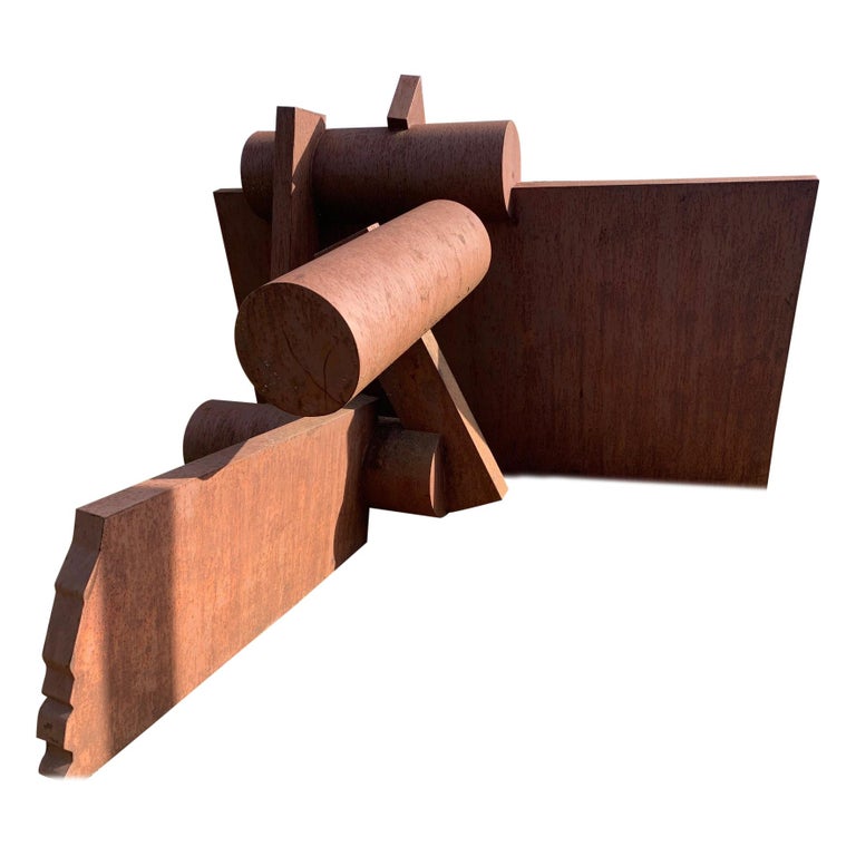 Welded Steel Sculpture by Tom Sayre "Good News" For Sale at 1stDibs