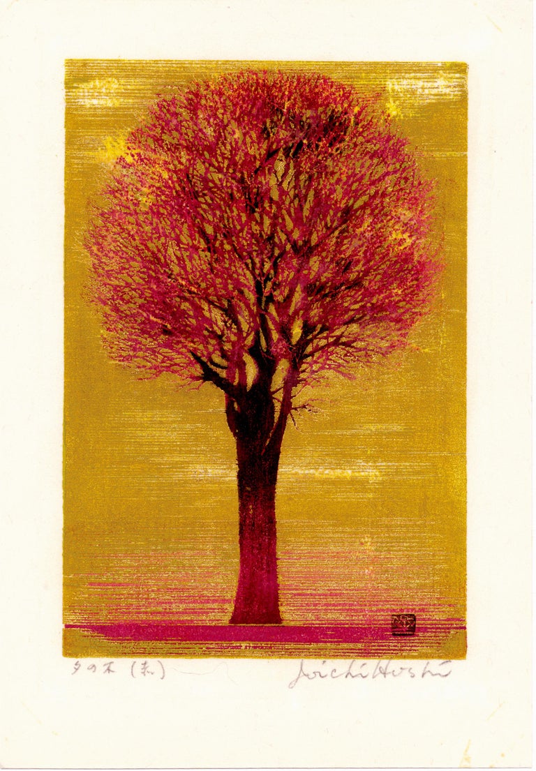 Joichi Hoshi - Evening Tree (Red) at 1stDibs