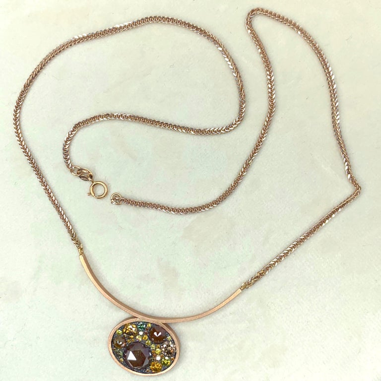 Joke Quick 4.49 Carat Brilliant and Rose-Cut Diamond Pendant with ...