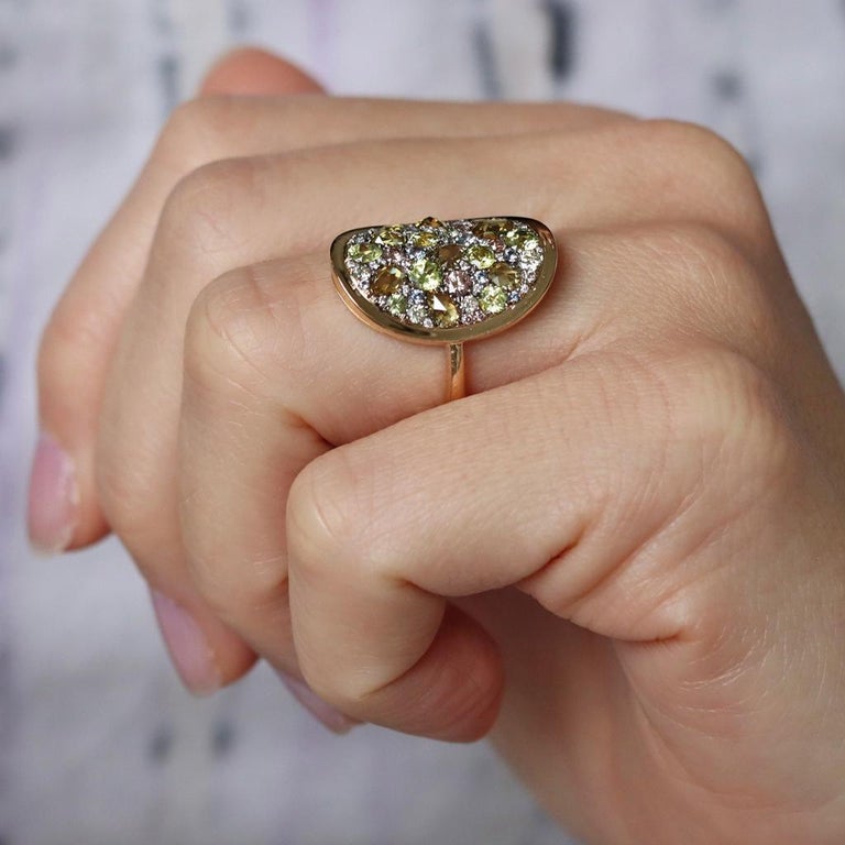 Joke Quick Rose-Cut Yellow Pink White Diamond Chrysoberyl Blue Sapphire ...