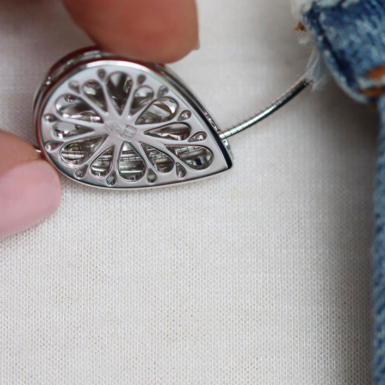 Joke Quick Fancy Pink Green Blue Diamond 18 Karat White Gold Pendant ...