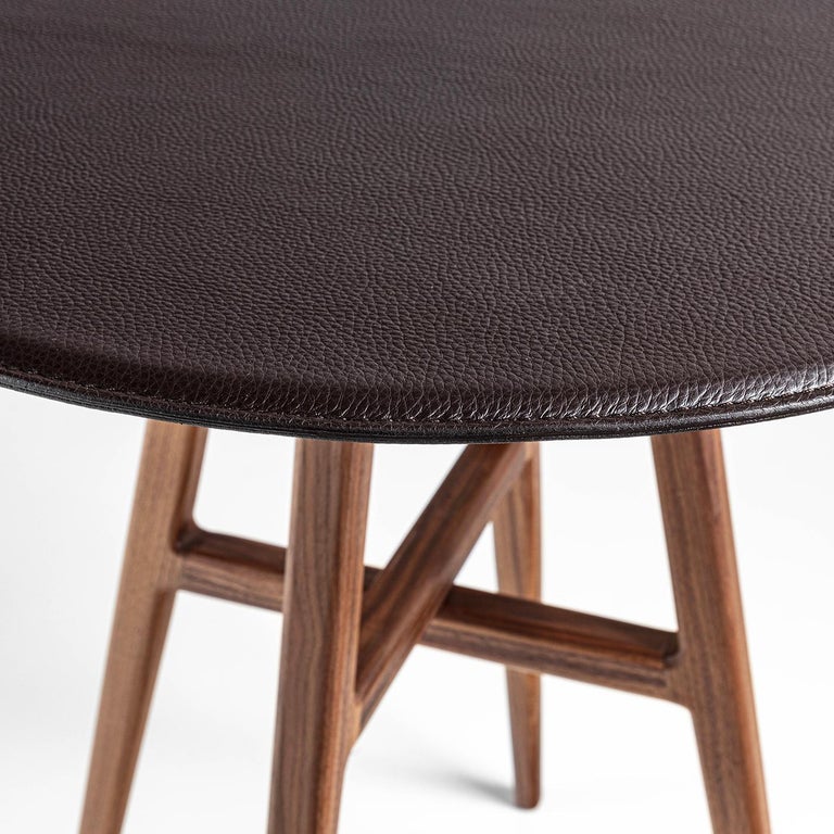 Joker Round Black and Brown Accent Table For Sale at 1stDibs