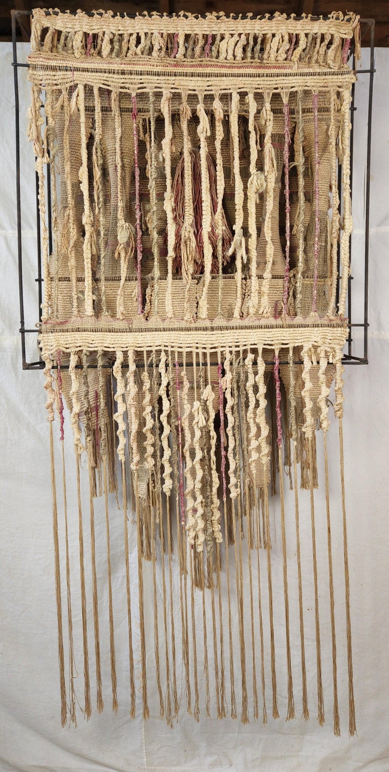 Jon B. Wahling Fiber Wall Art Suspended from a Welded Steel Armature ...