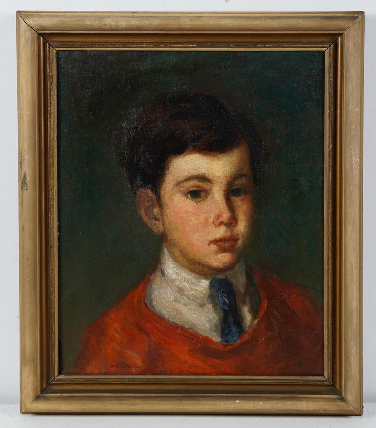 Jon Corbino - Antique American Impressionist Young Boy Signed Portrait ...