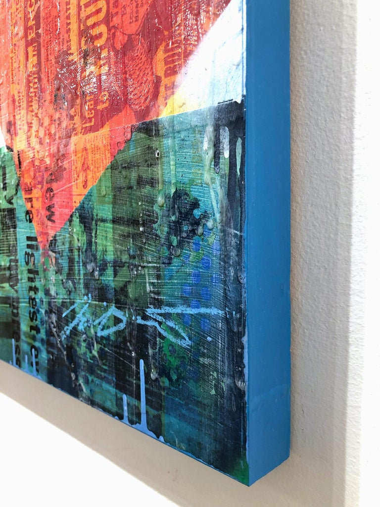 Jon Davenport - "In The Deep End" Mixed Media Figurative Collage ...