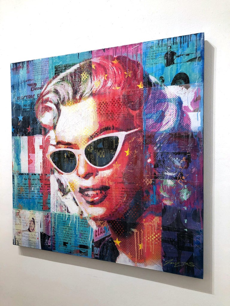 Jon Davenport - "The Girl Can’t Help" Mixed Media Figurative Collage ...