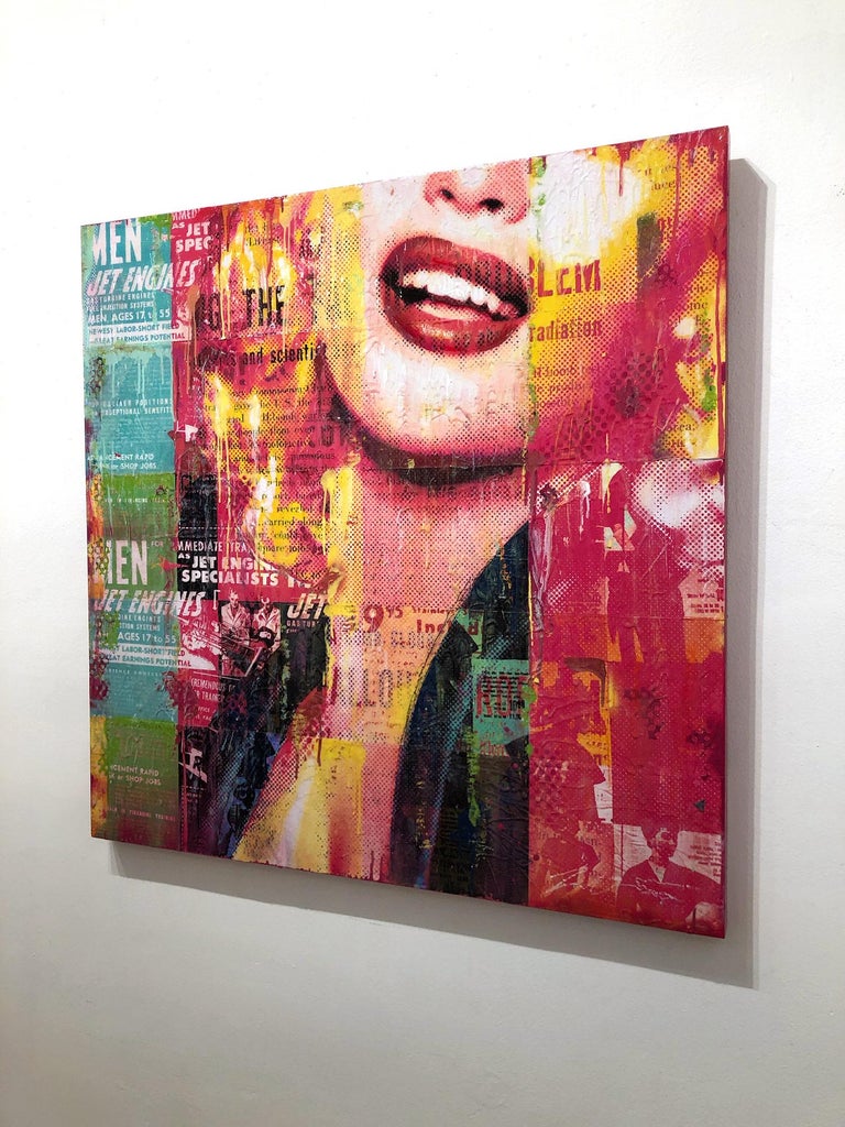 Jon Davenport - "You'll Never Know" Mixed Media Figurative Collage ...