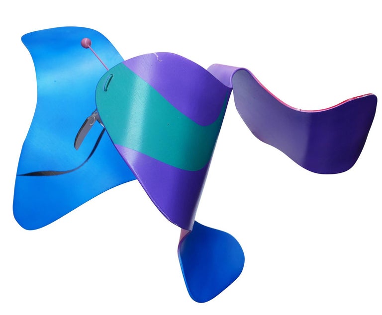 Jon Krawczyk - Red, Purple, and Blue Modernist Abstract Biomorphic ...