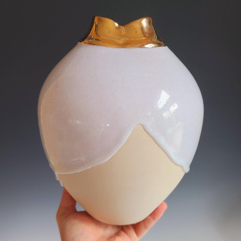 Jon Puzzuoli - "Queen Elizabeth, " Abstract Ceramic Vase For Sale at ...