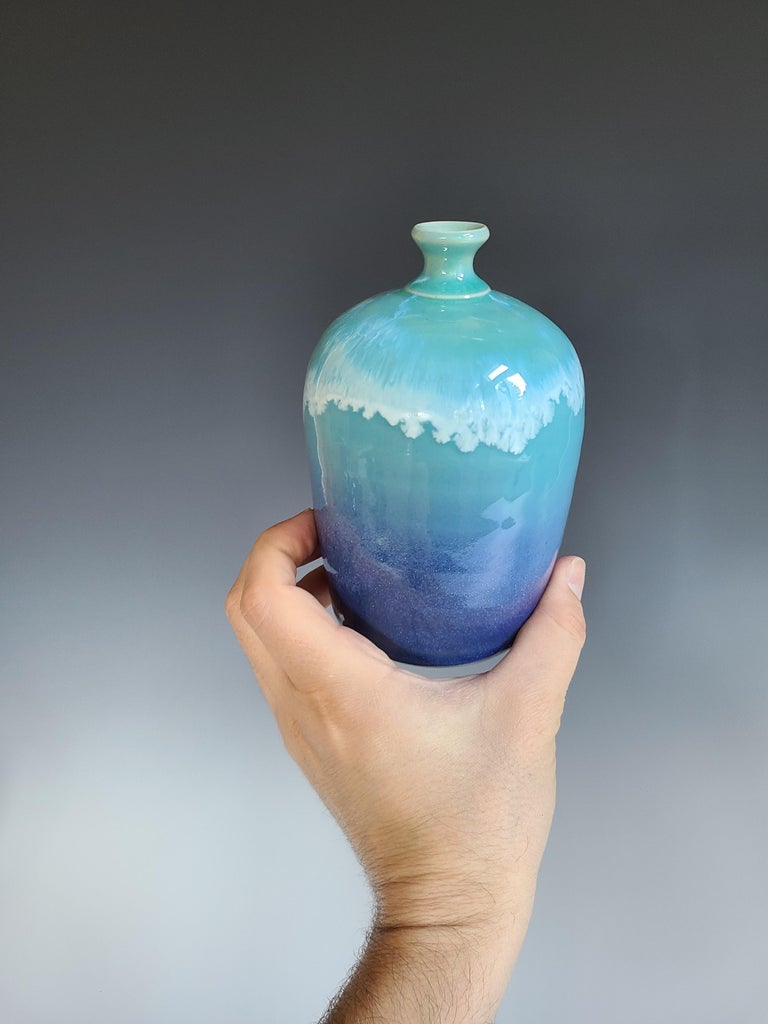 Jon Puzzuoli - "Salt Pig (Turquoise)," Abstract Porcelain Salt Pig For ...