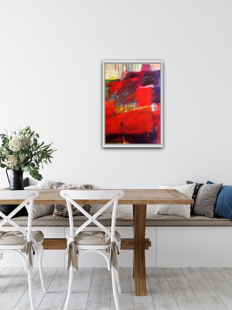 Jon Rowland - Jon Rowland, Woodland Dapple, Original Abstract Art, Red ...