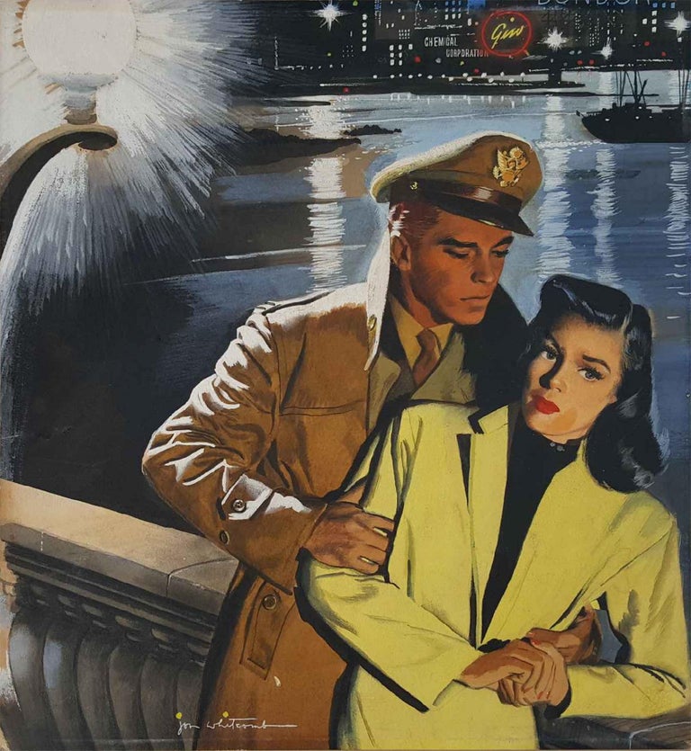 Jon Whitcomb - Love at War, Lovers in a troubled moment . Handsome men ...