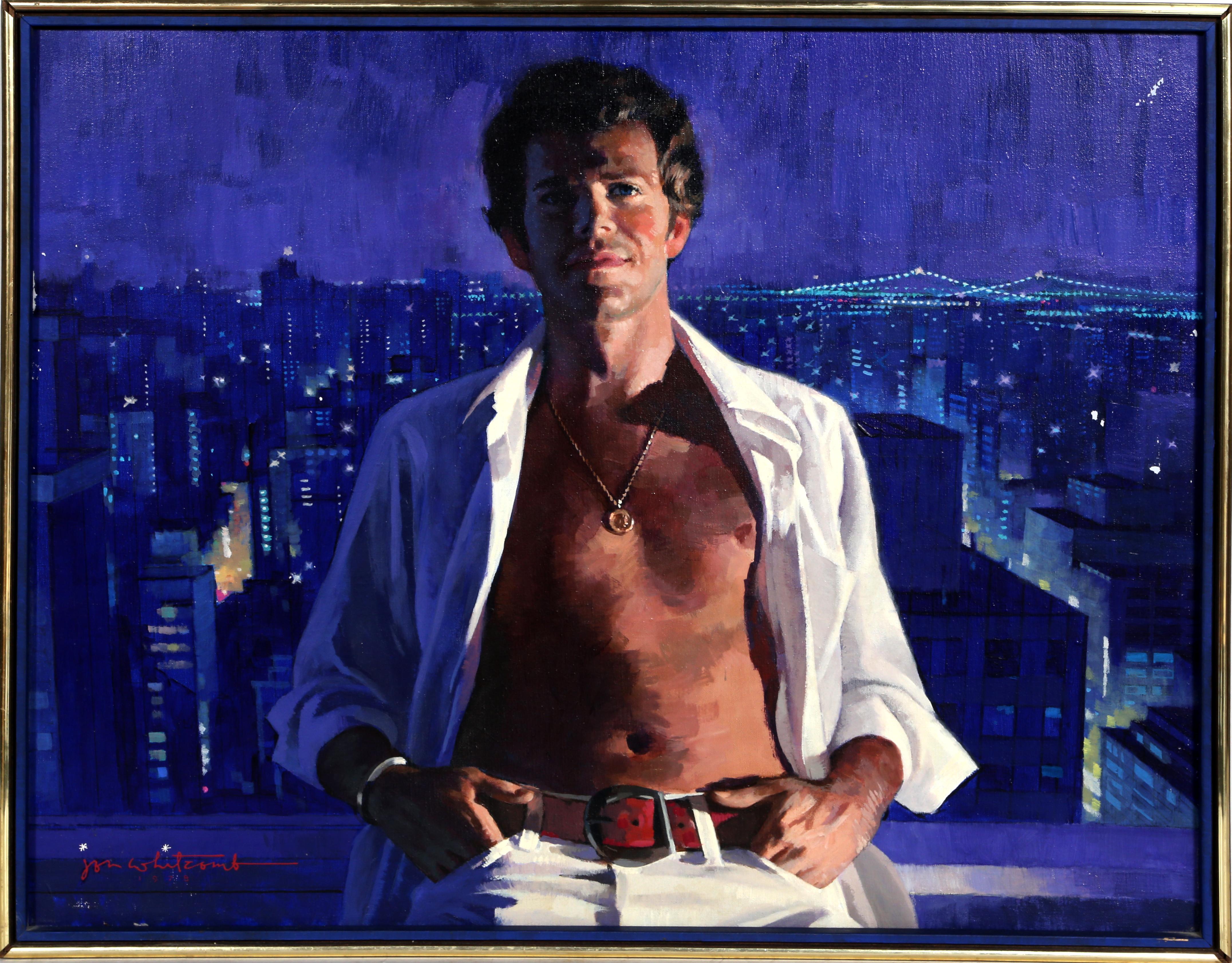 Jon Whitcomb - Portrait Over Manhattan, Oil Painting by Jon Whitcomb at ...