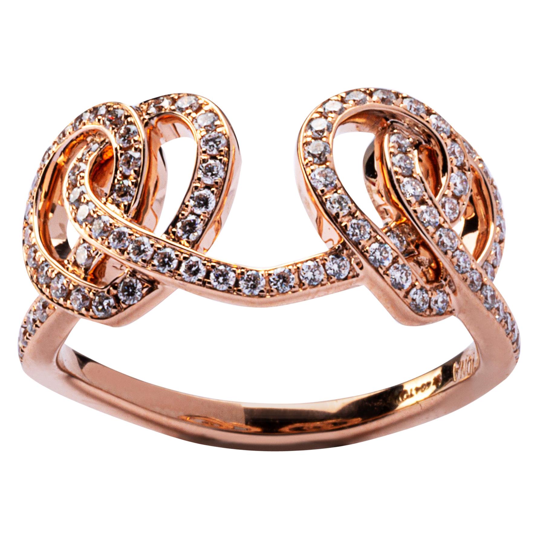 Customizable Rose Cut Diamond Ruby 18 Karat Gold Open Ring For Sale at ...