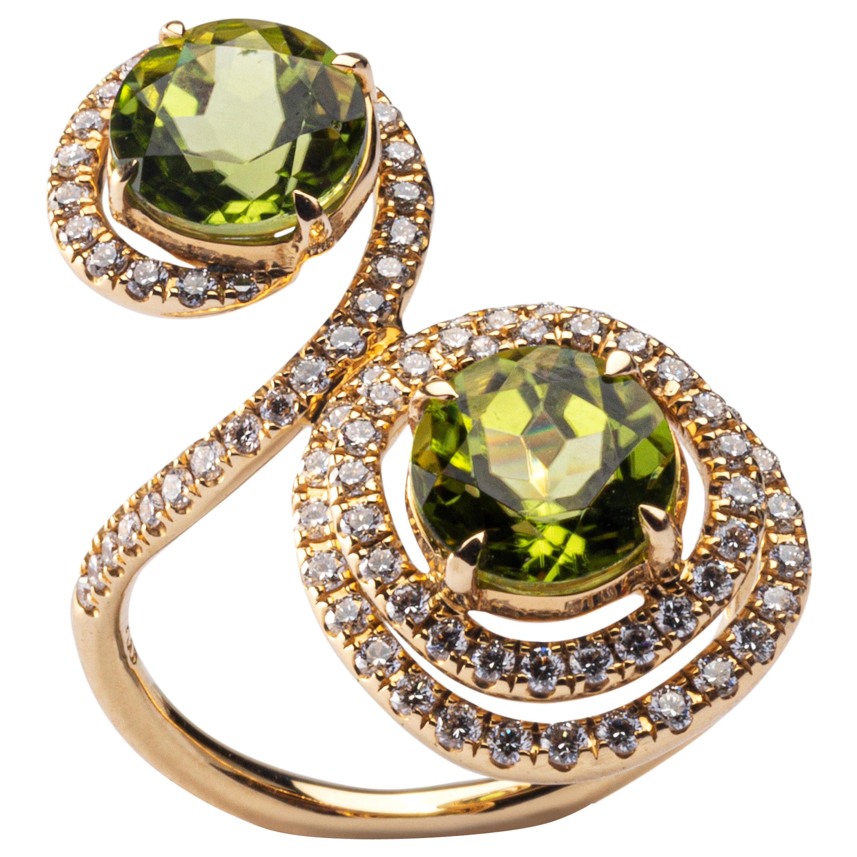 Slane and Slane Peridot Yellow Gold Ring at 1stDibs | slane ring, slane ...