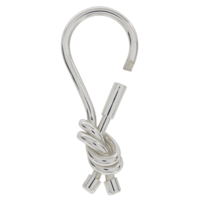 Alex Jona Sterling Silver Marine Knot Key Holder For Sale at 1stDibs