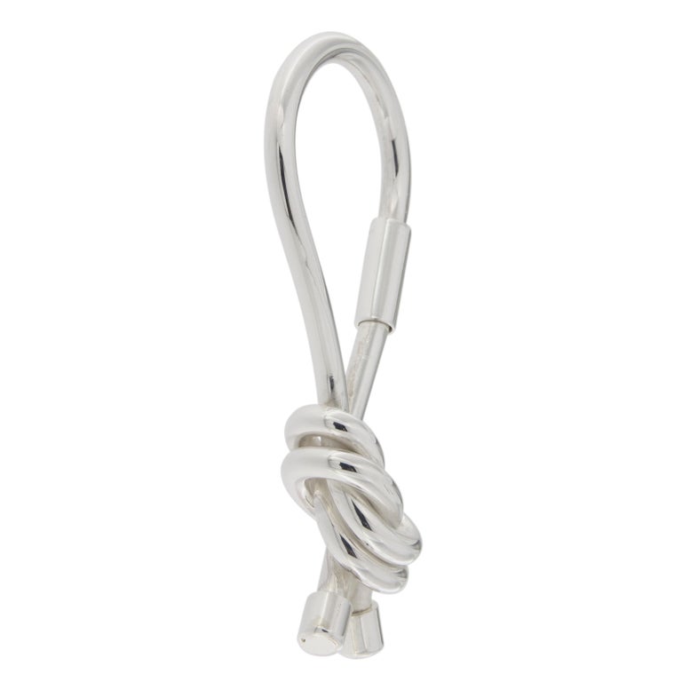 Alex Jona Sterling Silver Marine Knot Key Holder For Sale at 1stDibs