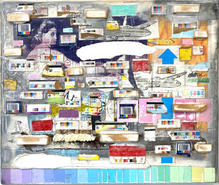 Jonas Criscoe - First Class, Contemporary Mixed Media Encaustic ...