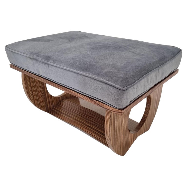 Jonathan Franc Modern Aubury Zebrawood Bench For Sale at 1stDibs