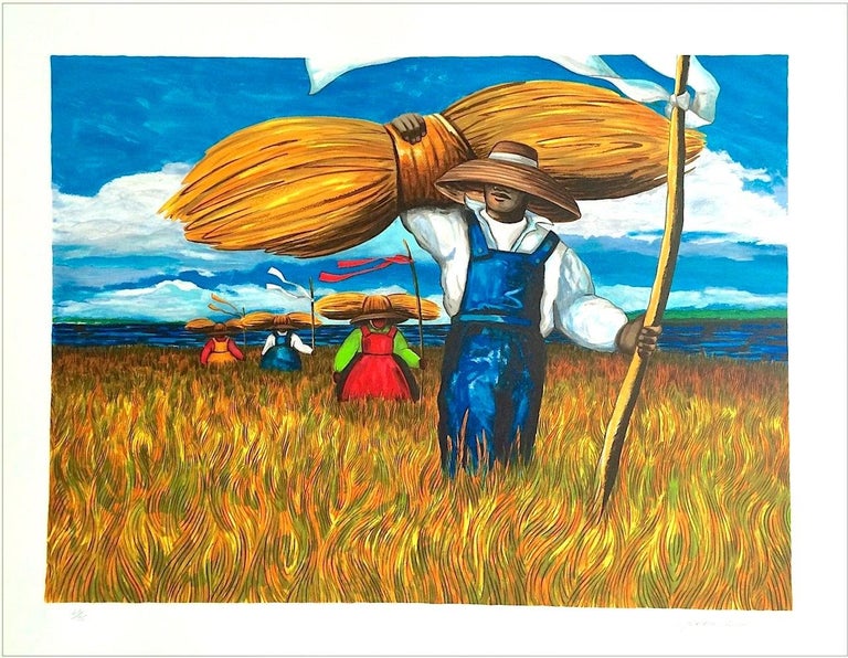 Jonathan Green - SWEETGRASS CARRIERS Signed Lithograph, South Carolina ...