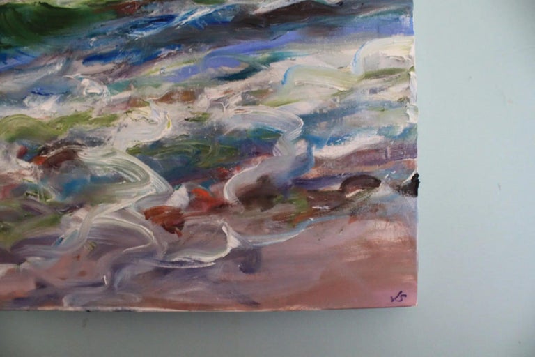 Jonathan Shearer - Spring Surf by Jonathan Shearer - Seascape oil ...