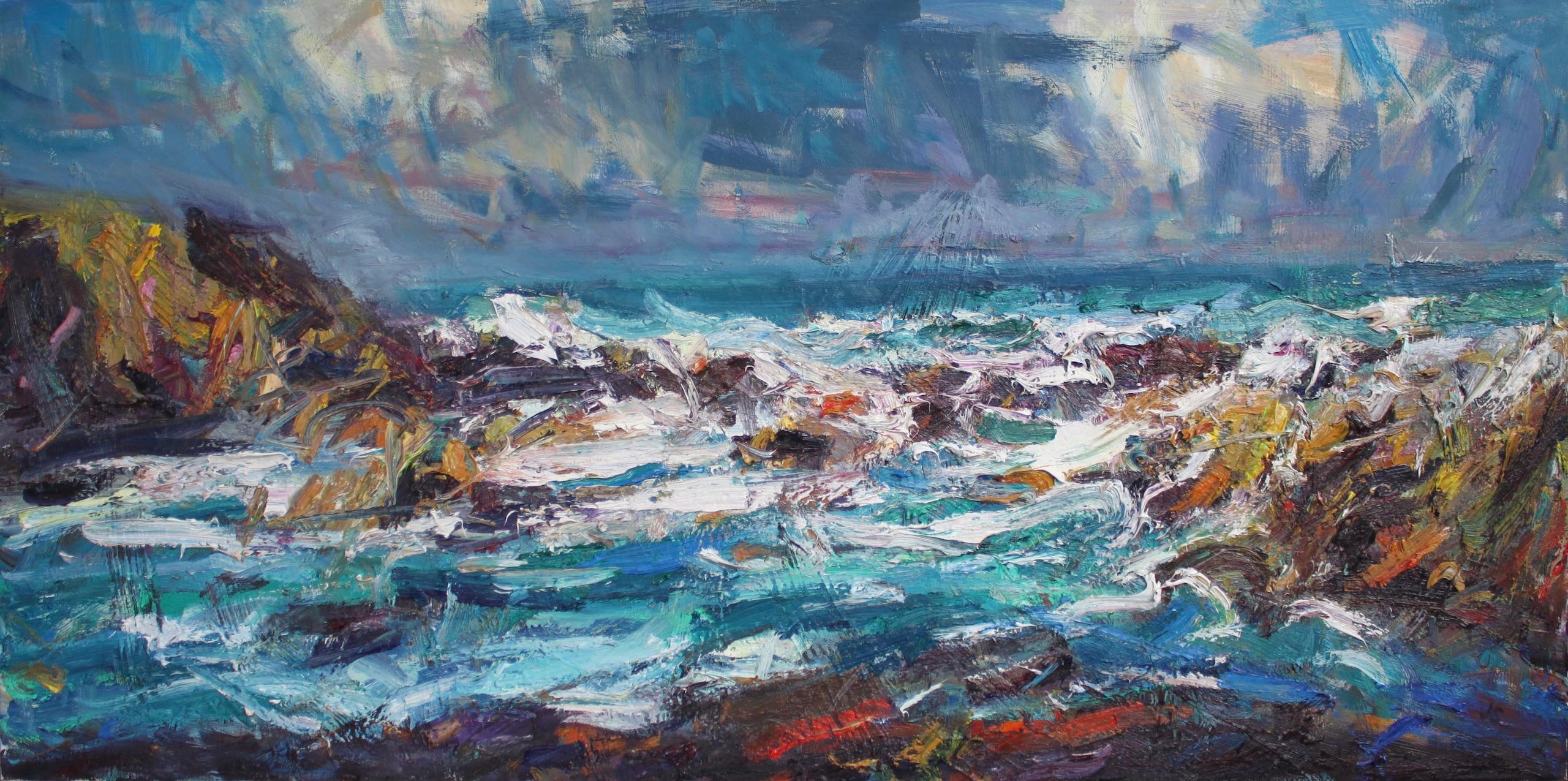 Jonathan Shearer - Wild sea, Portskerra by Jonathan Shearer - Landscape ...