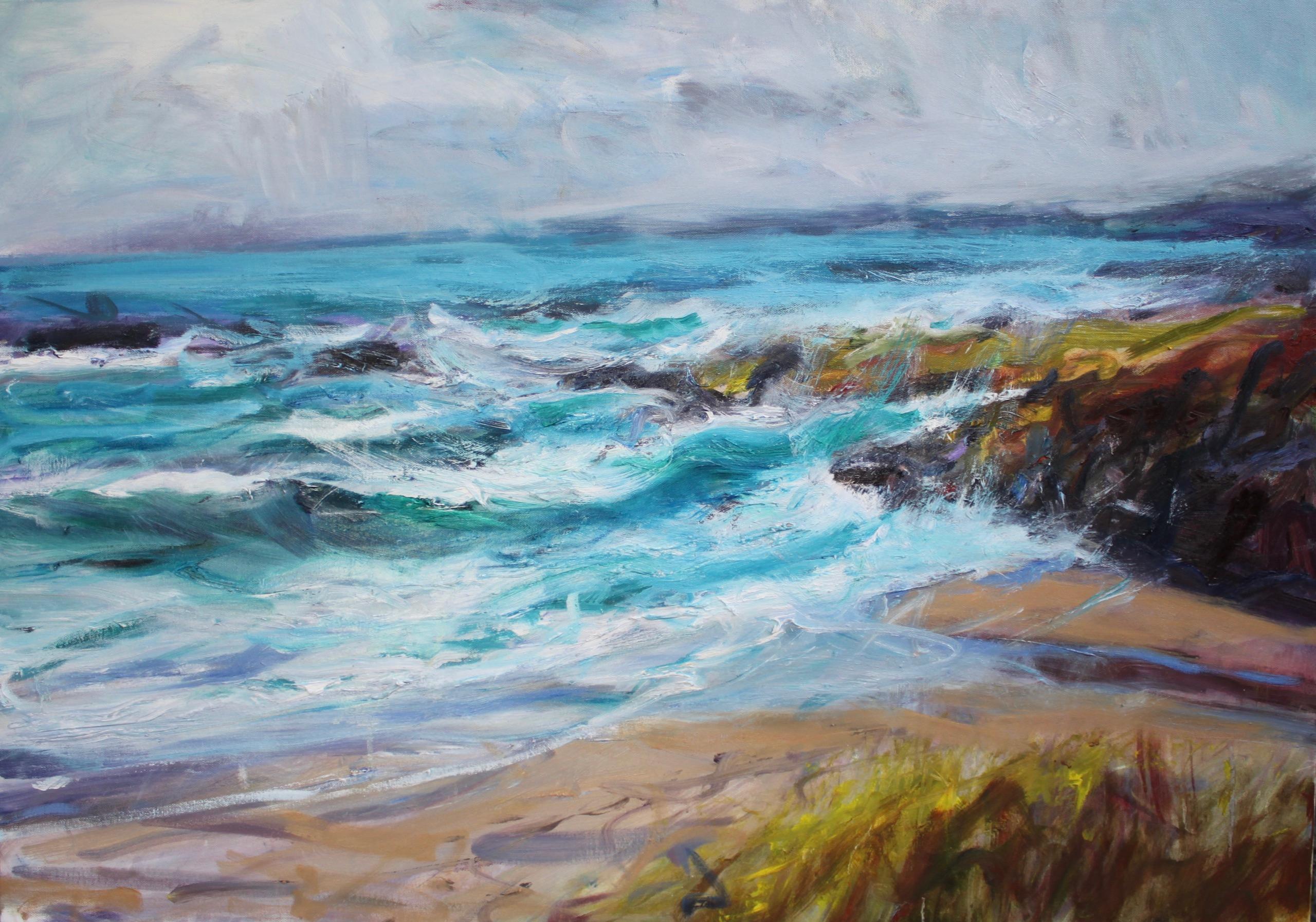 Jonathan Shearer - Wild West Coast by Jonathan Shearer - Seascape oil ...