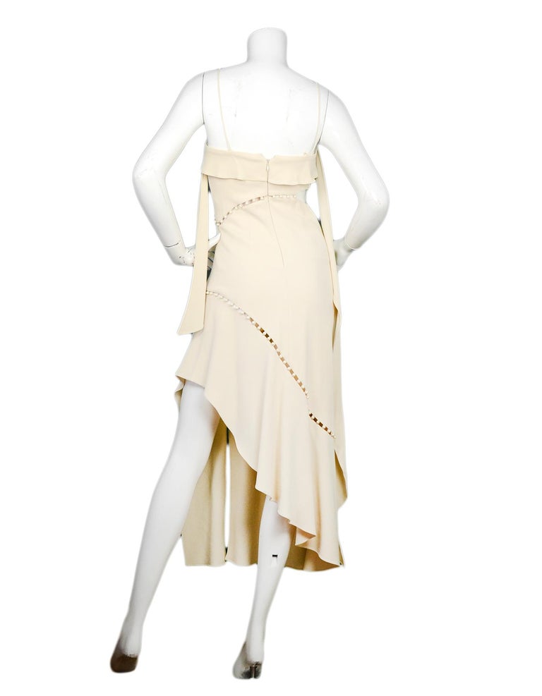 Jonathan Simkhai Stone Nude Pearl Embellished Spaghetti Dress Sz 0 For ...