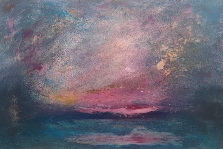 Jonathan Speed - Enchanting Skies - magenta landscape abstract ...