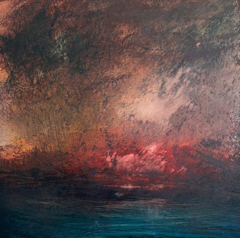Jonathan Speed - Evening Glow VI - magenta landscape abstract ...