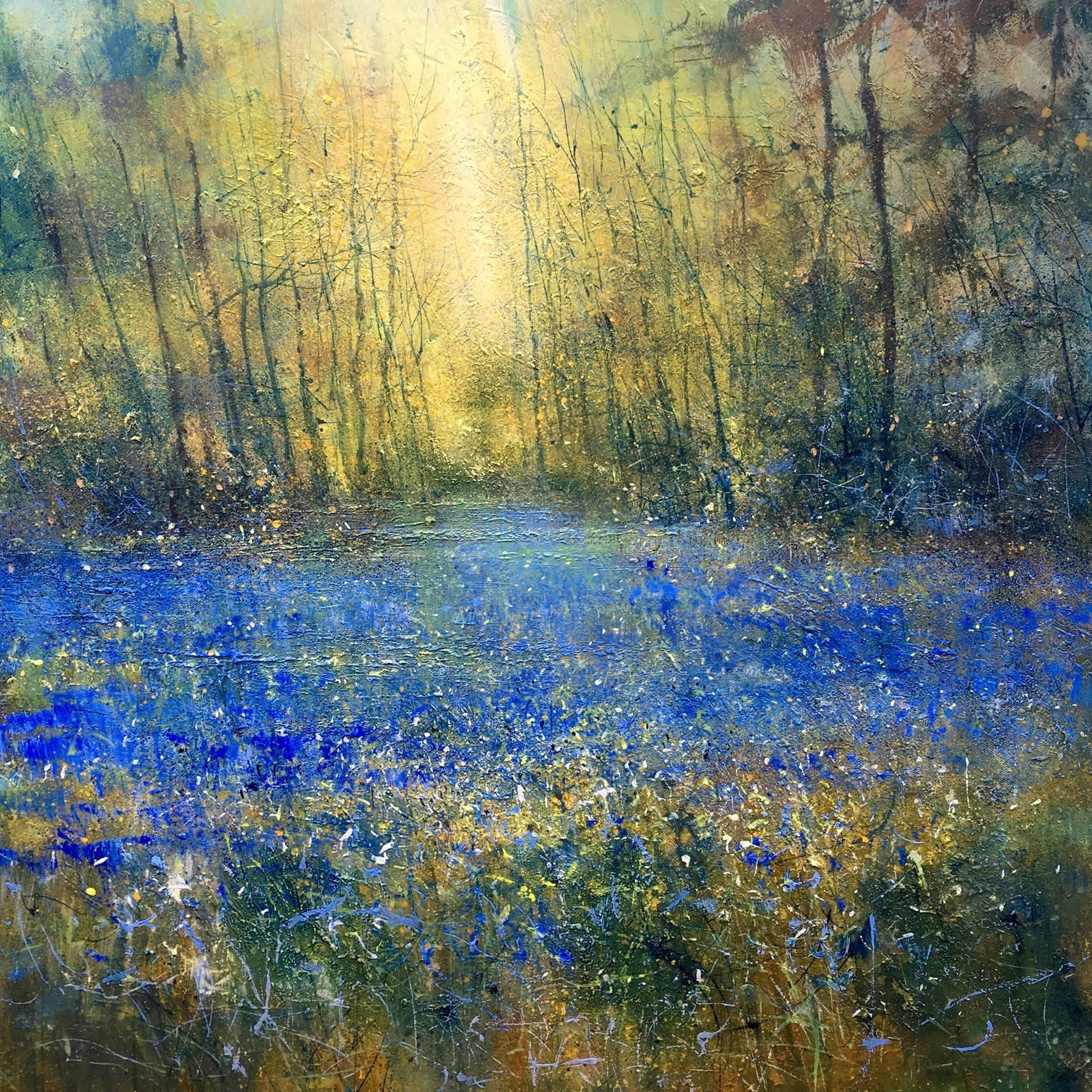 Jonathan Trim - Bluebells and Gold original landscape painting at 1stDibs