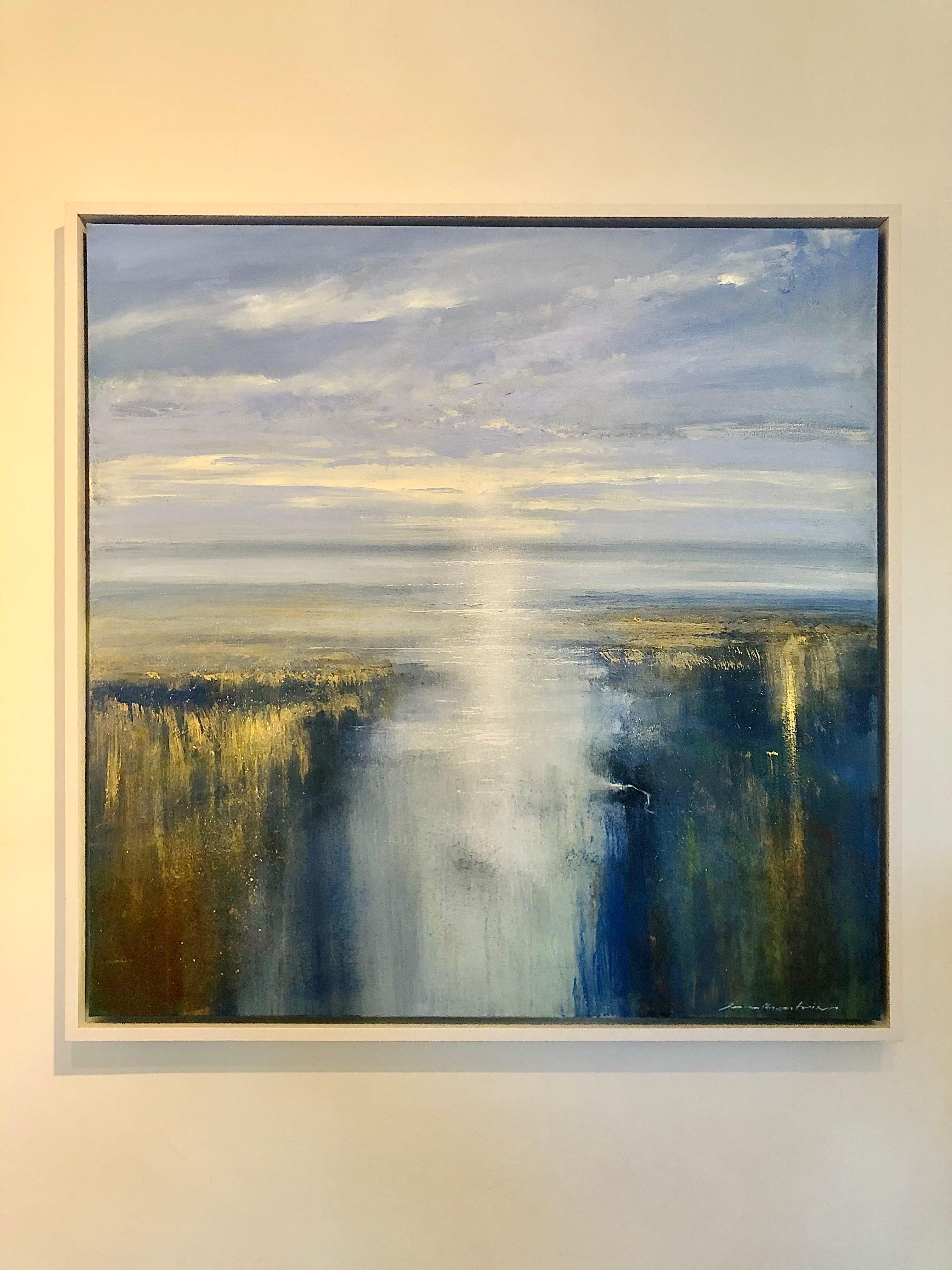 Jonathan Trim - First Light on the Estuary - landscape oil painting ...