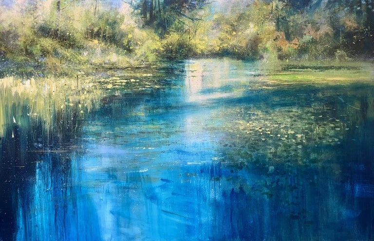 Jonathan Trim - River Silence - landscape countryside nature oil ...