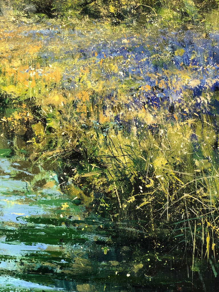 Jonathan Trim - Woodland gold - landscape river oil painting modern ...