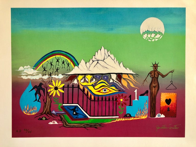 Jonathan Winters - Hand Signed Screenprint on Canvas Painting Ltd Ed ...