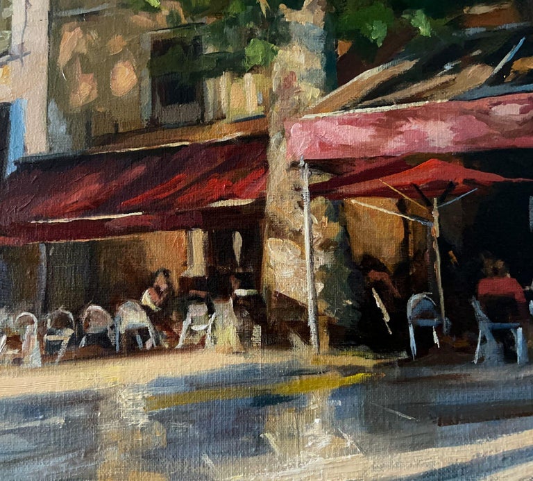 Jonelle Summerfield - A Square in Aix en Provence, Oil Painting For ...