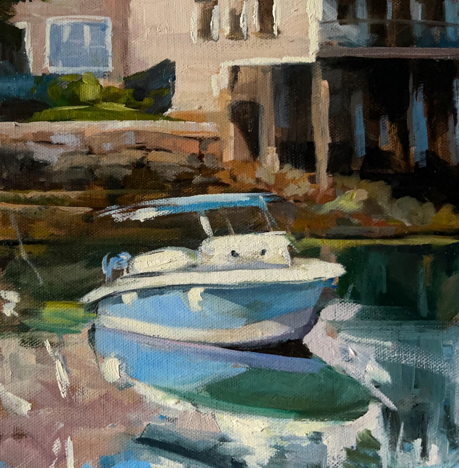 Jonelle Summerfield - Rockport Bay Marina, Oil Painting For Sale at ...
