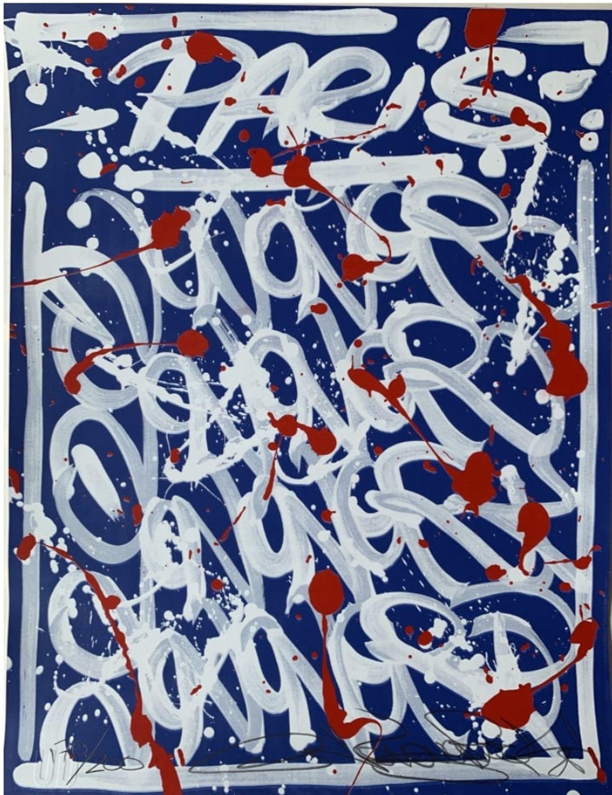 Jonone - Street Art : Liberty (after Delacroix) - Original screen print ...