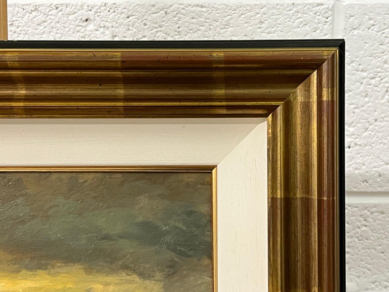 Joop Smits - Painting of the Winter Sunshine with Mountain Lake by 20th ...