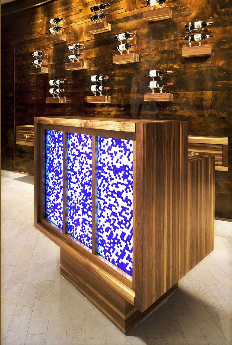 Antler Wine Bottle Display, Cast Aluminum + Ironwood, Jordan Mozer ...